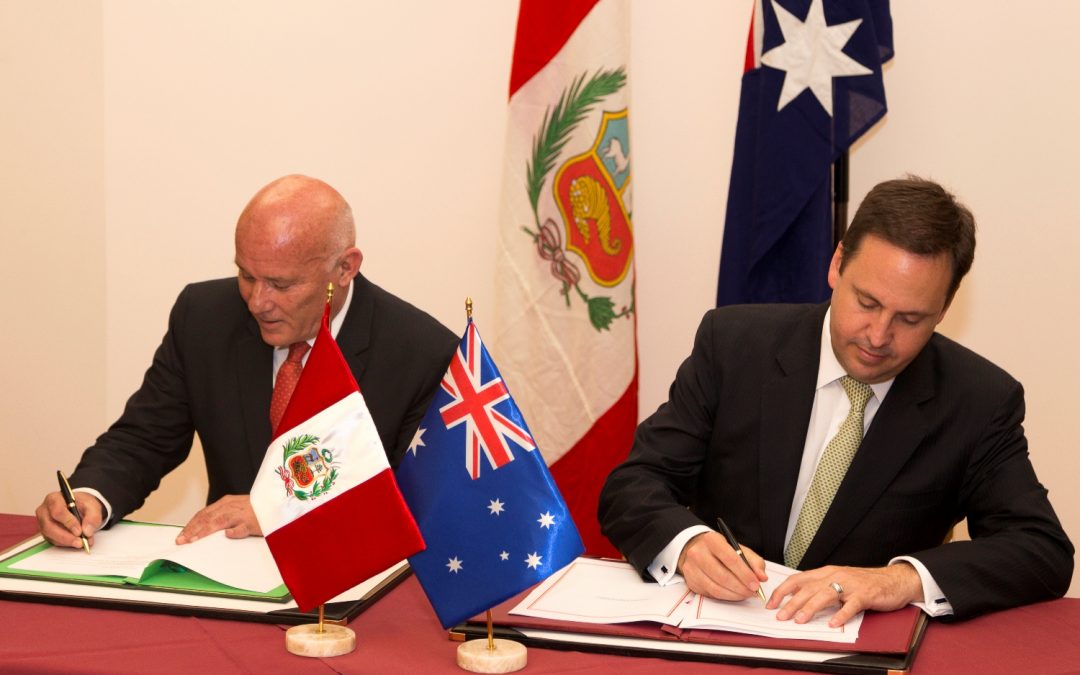 Peru and Australia signed the FTA | MINERANDINA